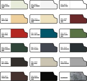 CARTA DE COLORES PANELMAC EN CASTELLÓN Y VALENCIA